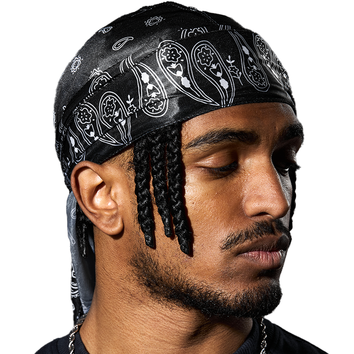 Black Paisley Durag – OZ Durag